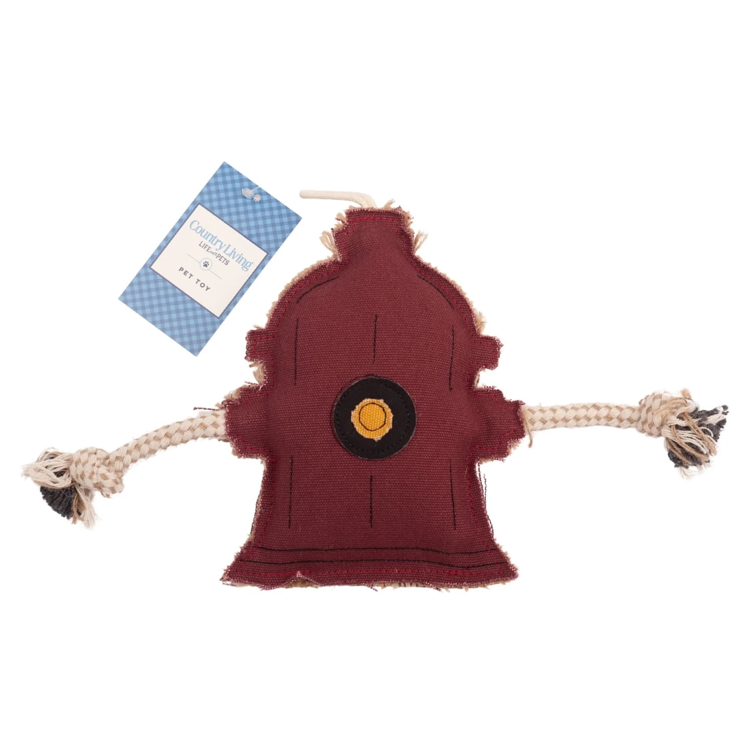 Country Living Fire Hydrant Canvas and Jute Dog Chew Toy - Walmart.com