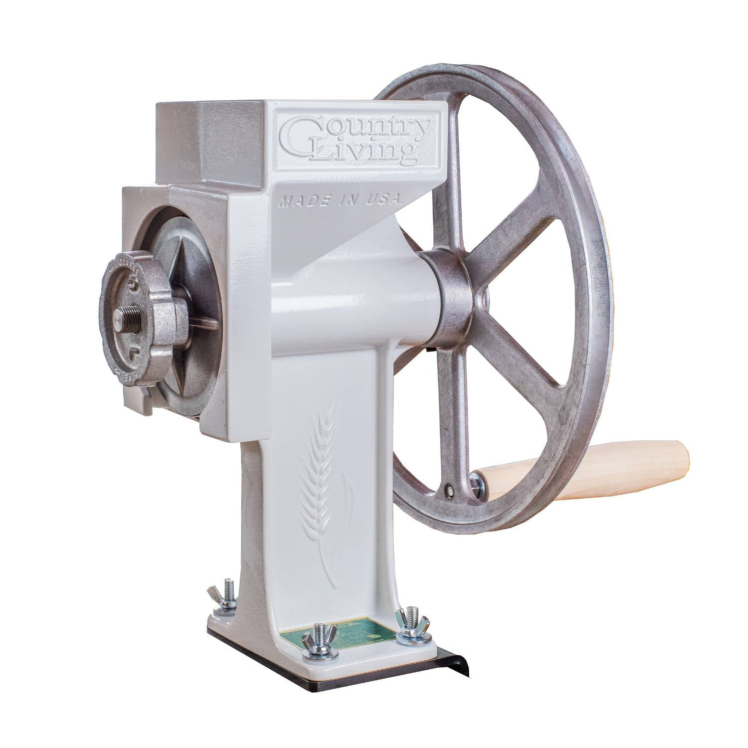 Country Living Hand Crank Grain Mill - Manual Corn & Wheat Grinder, 15 ...