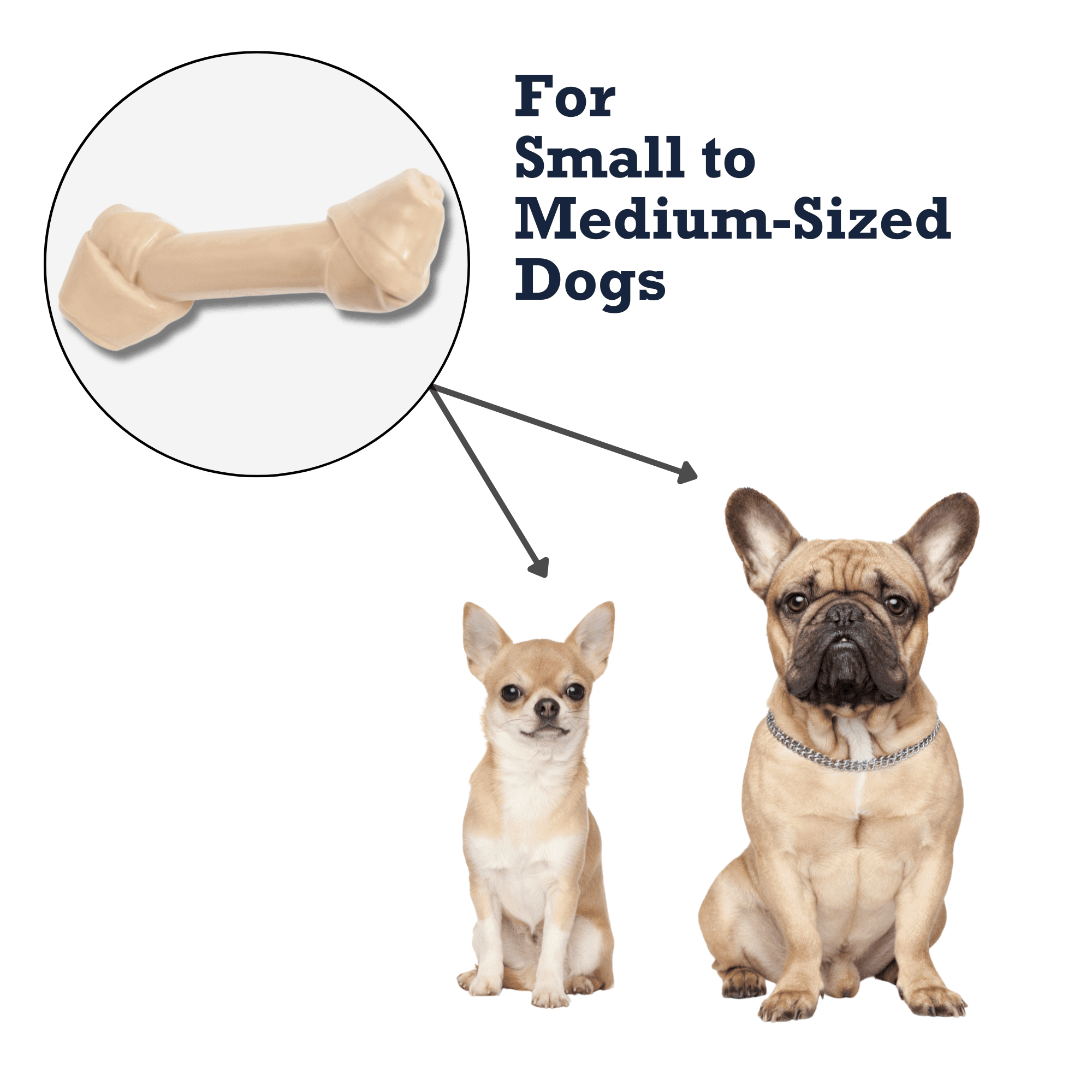 Country Living Nylon Bone Dog Chew Toy – Durable Rawhide-Shaped – Large ...