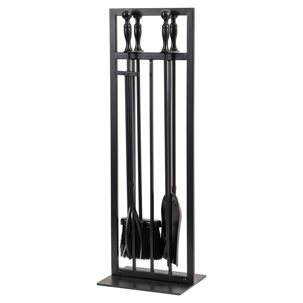 Country Living Pinecrest 4-Piece Fireplace Tool Set in Black - Walmart.com