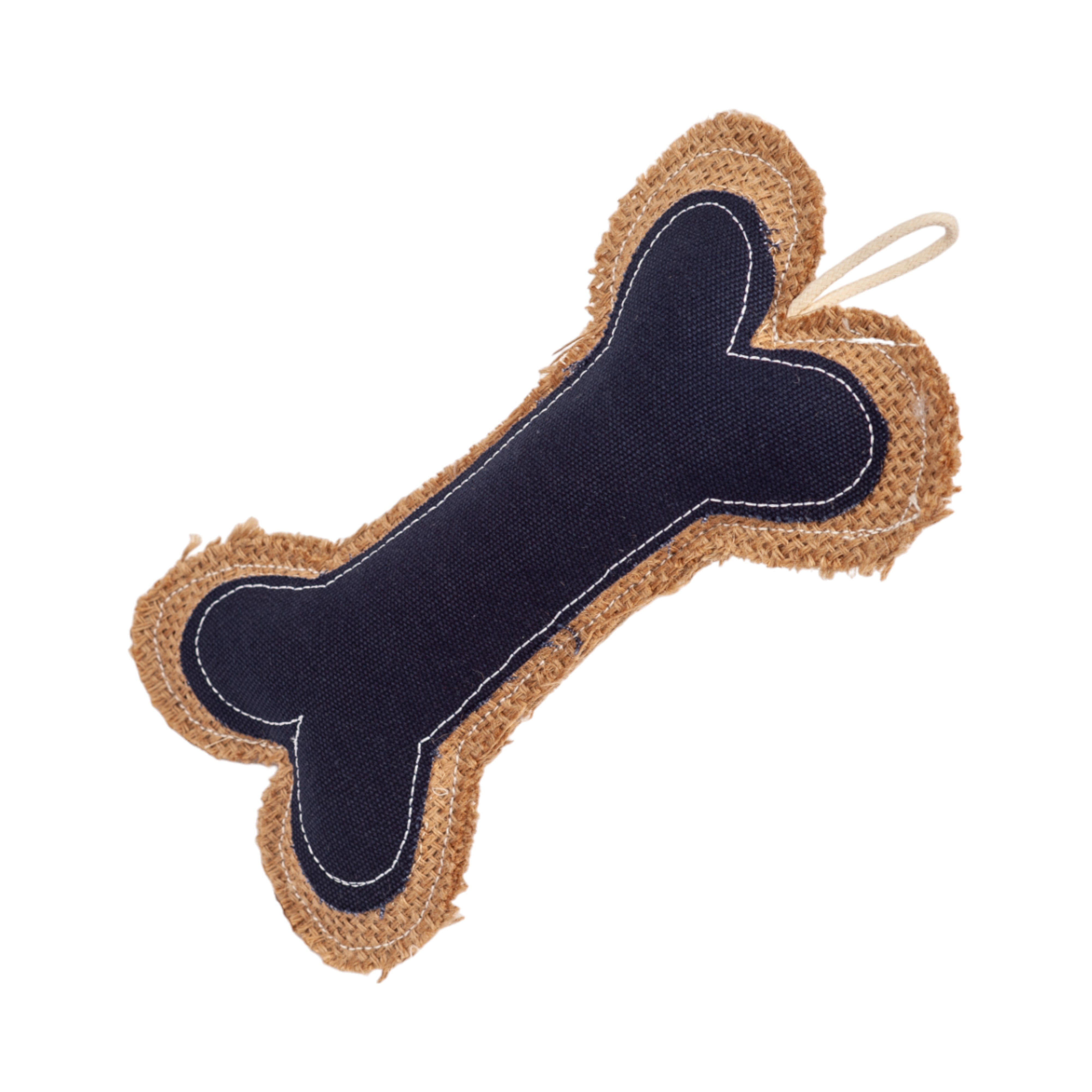 Country Living Jean Leather-Jute Bone Pillow Dog Chew Toy – Durable ...