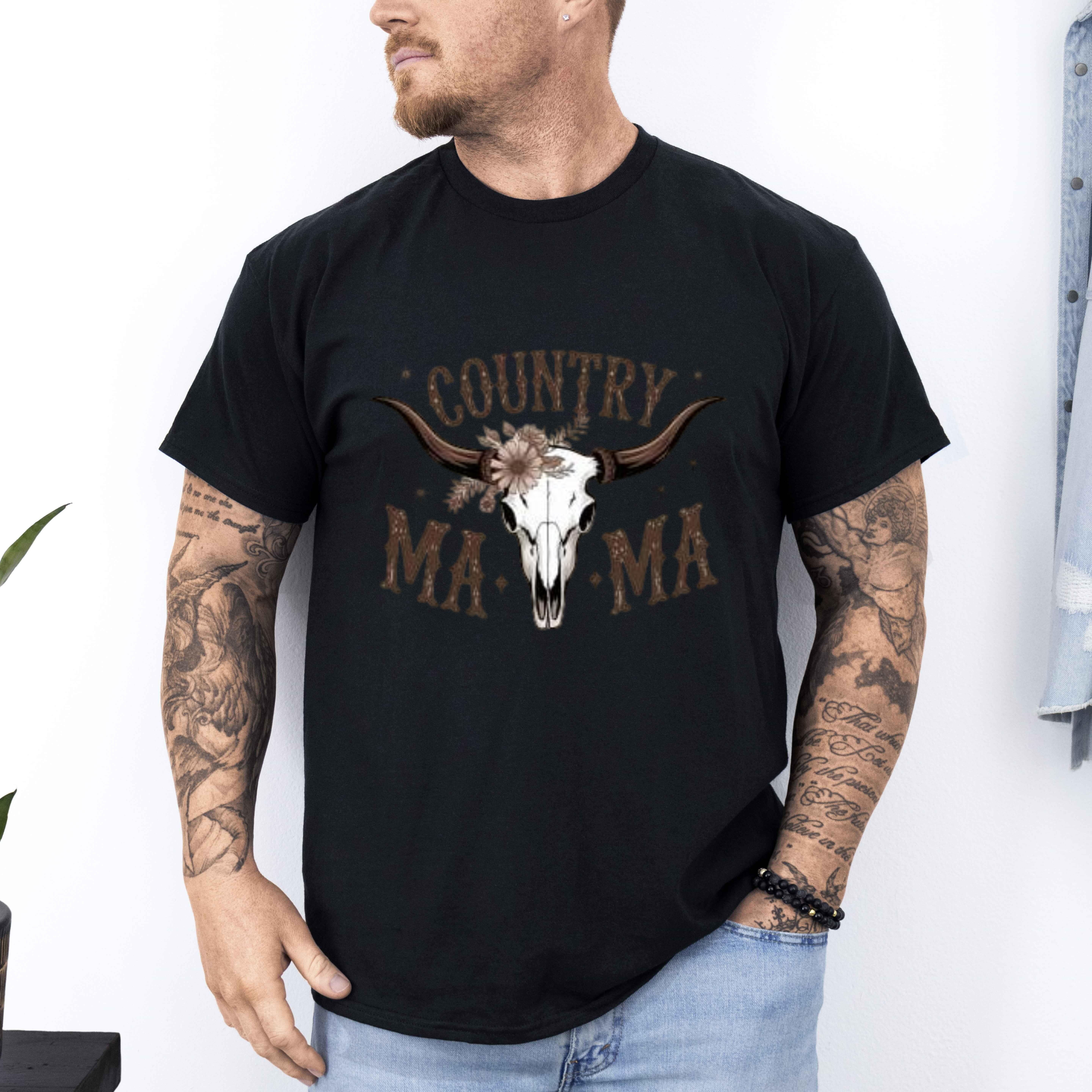 Country Mama Graphic With A Rustic And Southern Down Home Unisex T ...