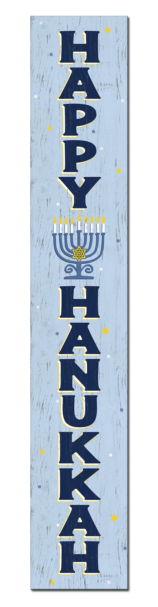 My Word! Happy Hanukkah Religious Holiday Porch Board Welcome Sign ...