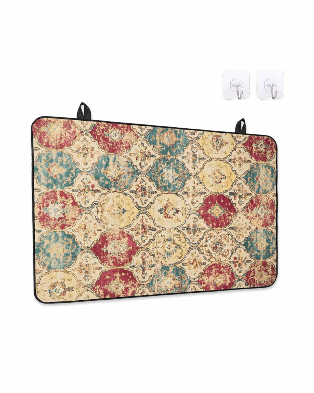 Country Morocco Stove Top Covers for Electric Stove, Kitchen Glass ...