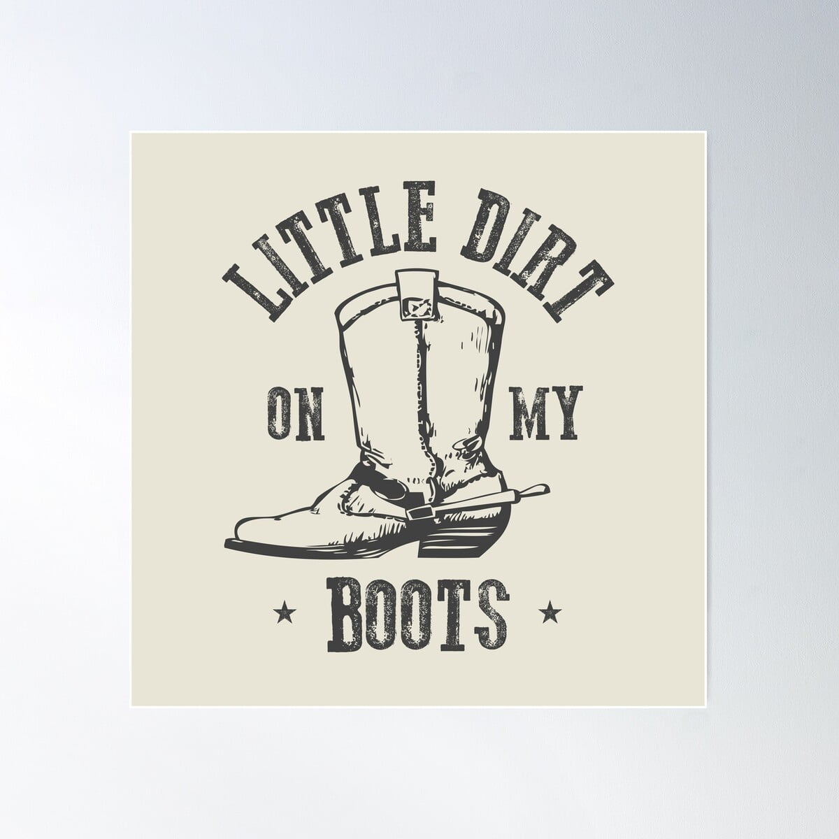 Country Music Dirt On My Boots John Pardi Poster Wall Art, Modern Wall Decor For Living Room ...