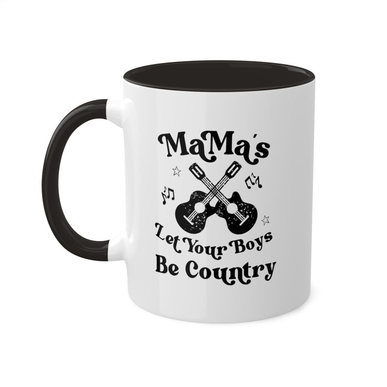 Country Music Fan Gift Mamas Let Your Boys Be Country Mug New Mom Gift ...