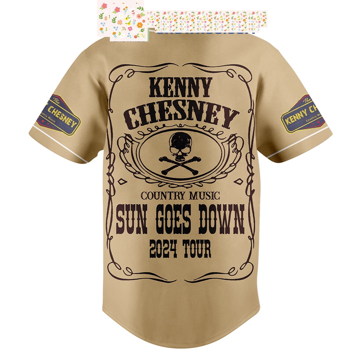 Country Music Sun Goes Down 2024 Tour Kenny Chesney Baseball Jersey ...