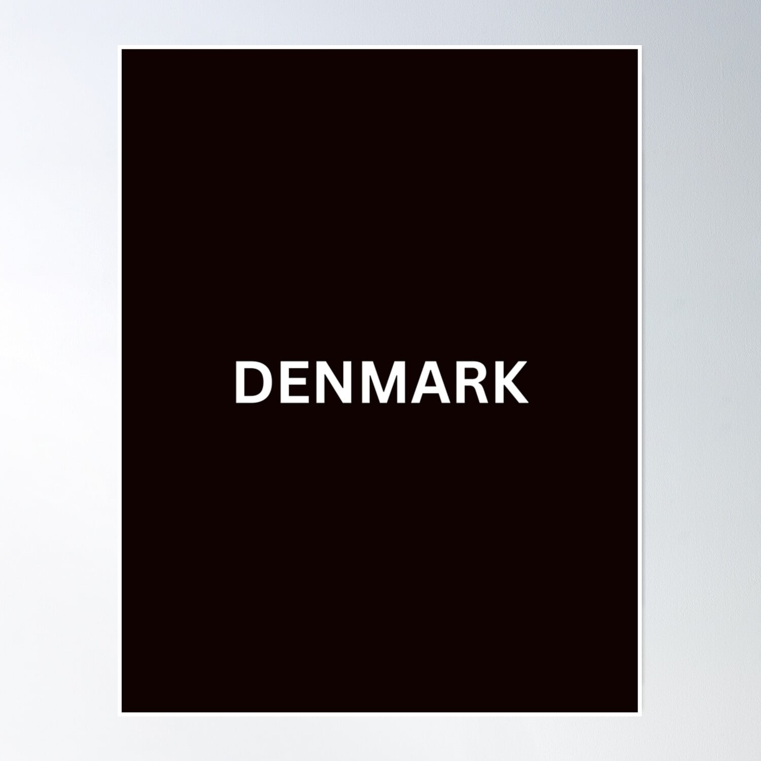 Country Name: Denmark Poster Wall Art, Modern Wall Decor, 24x36 ...