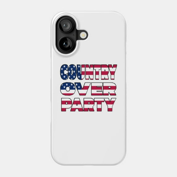 Country Over Party Patriotic Front Case for iPhone 11,12,13,14,15,16,17 ...