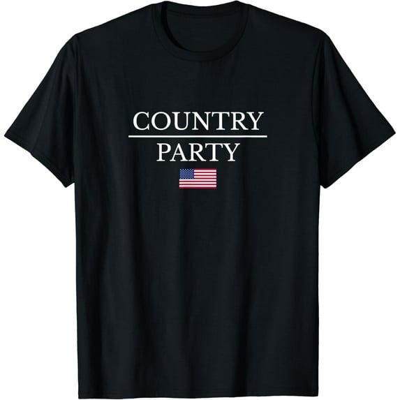 Country Over Party USA Flag Election, Voting, American T-Shirt ...
