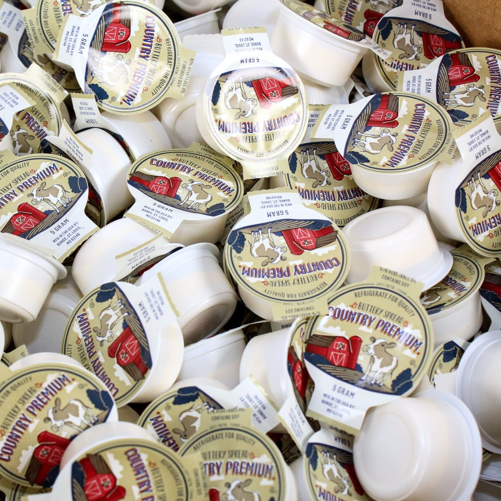 Country Premium Extra Color 51 Percent Non Hydrogenated Buttery Spread, 5 Gram Cup -- 900 per ...