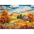 Country Puzzles for Adults OIF8 1000 Pieces, PICKFORU Autumn Puzzles of ...