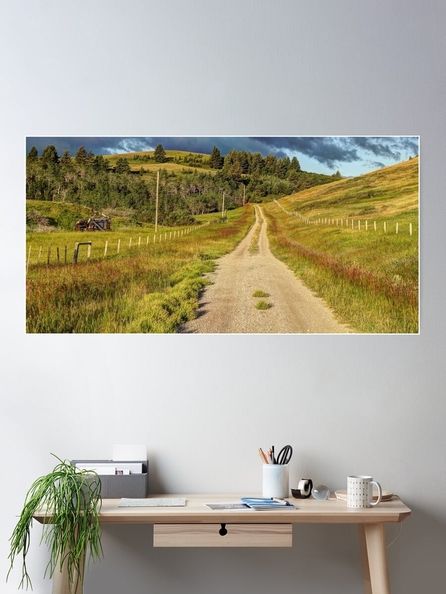 Country Road Poster Wall Art, Modern Wall Decor For Living Room Bedroom ...