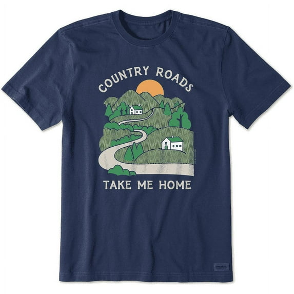 Country Roads Take Me Home Crusher Tee - Walmart.com