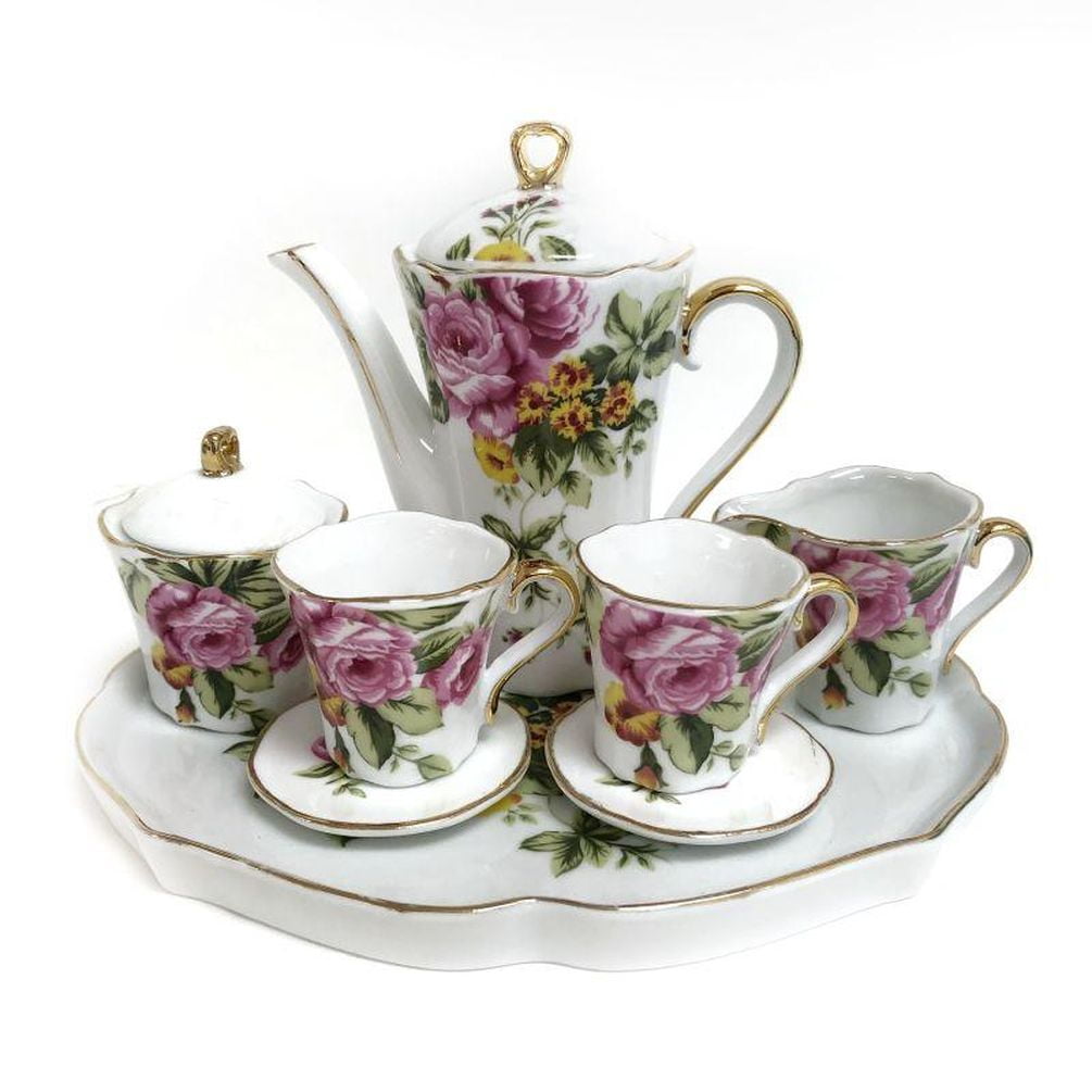 Country Rose Tea Set - Walmart.com