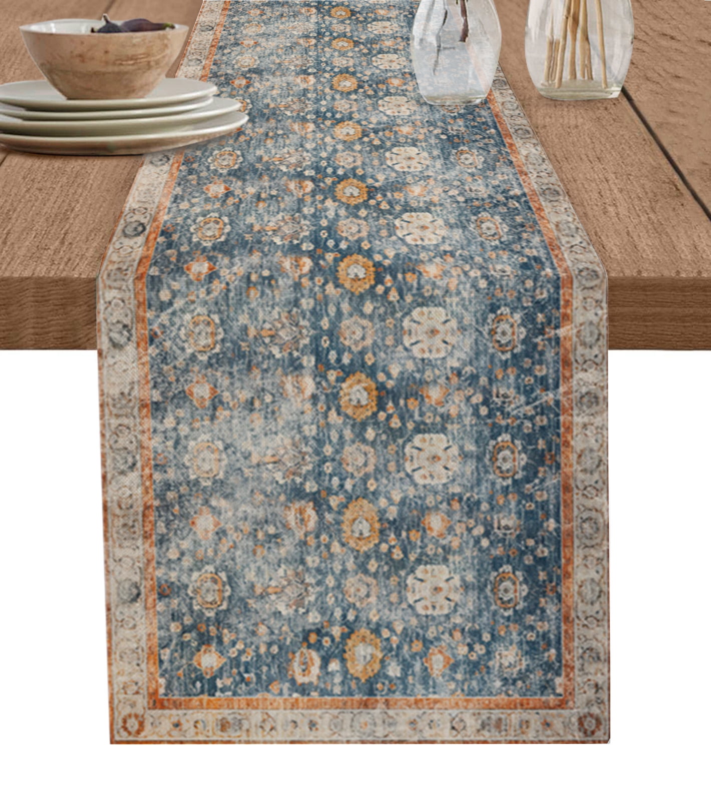 Country Rustic Art, Table Runner - 120 Inch Long, Kitchen Dining Table ...