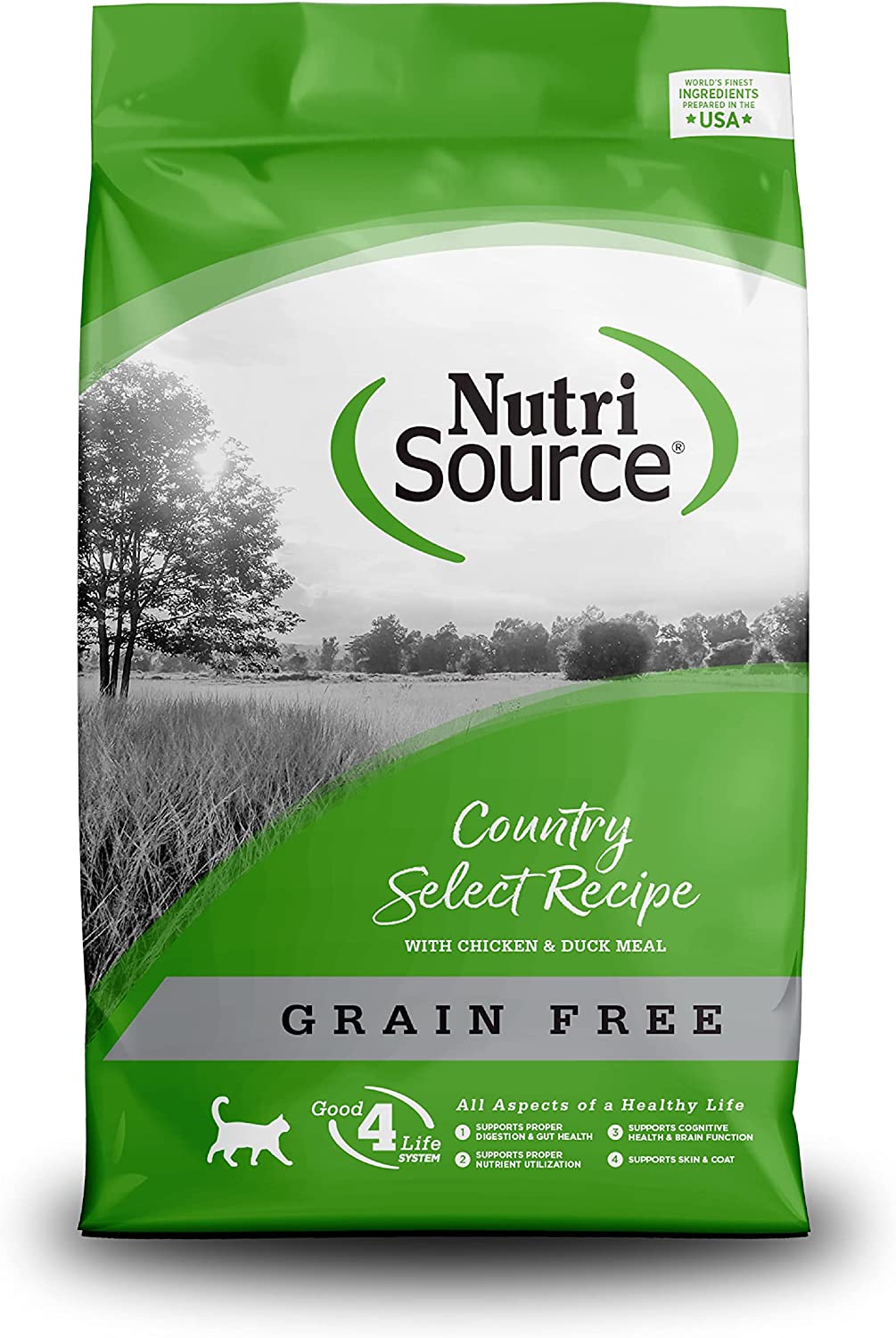Country Select Grain-Free Cat Food, Made with Chicken and Duck, 2.2LB, Dry Cat Food - Walmart.com