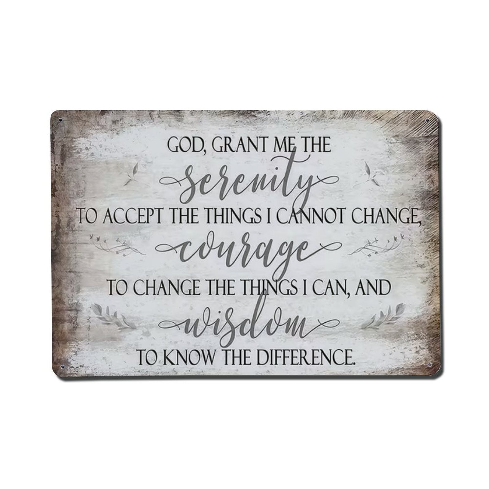 Country Serenity Prayer Tin Sign Vintage Metal Poster Living Room Bar ...