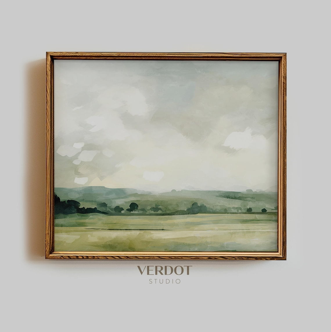 Country Spring Landscape Poster Wall Art Bright Countryside Print ...