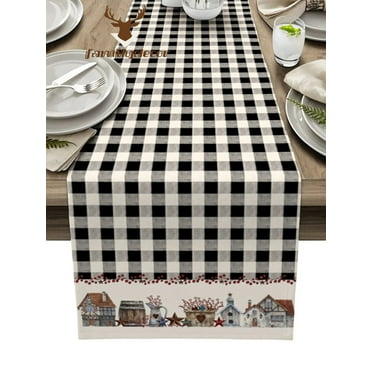 Rustic Forest Table Runner, Vintage Lodge Forest Cabin Country Hunting ...