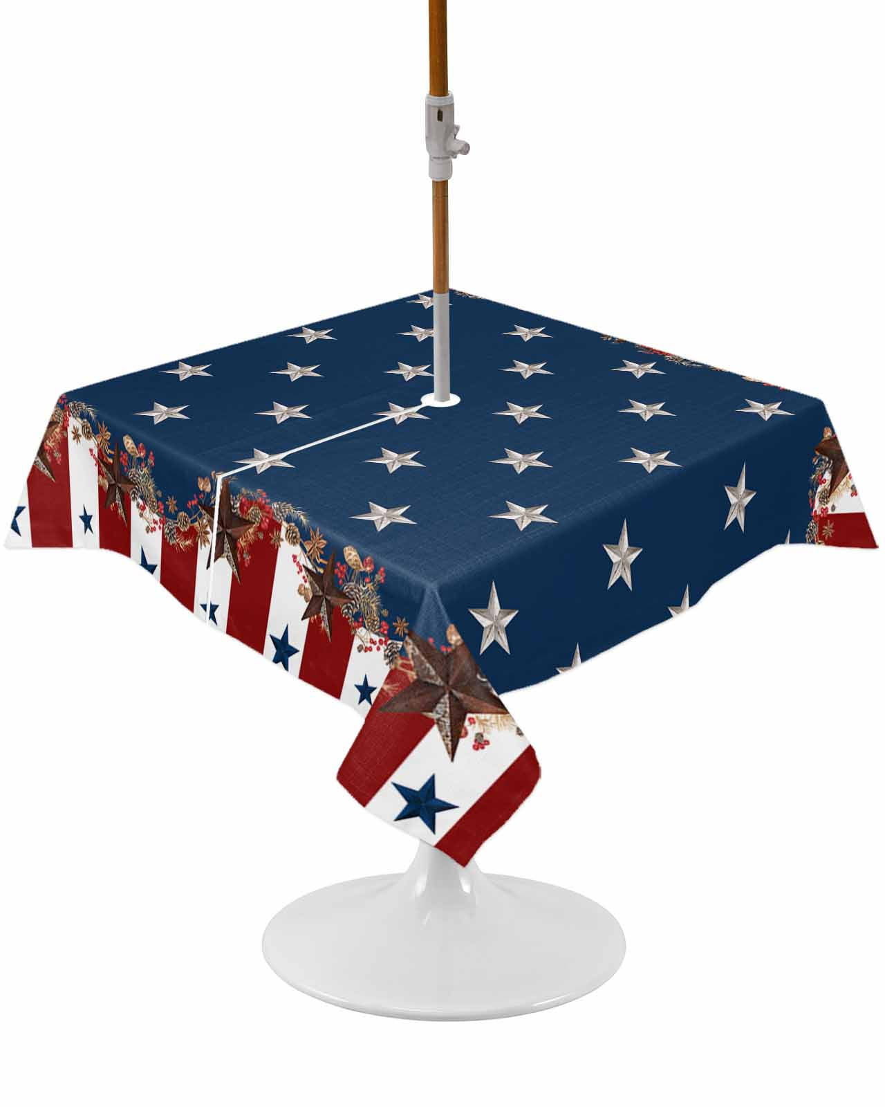Country Star Farm Square Outdoor Tablecloth, Waterproof Table Cloth ...