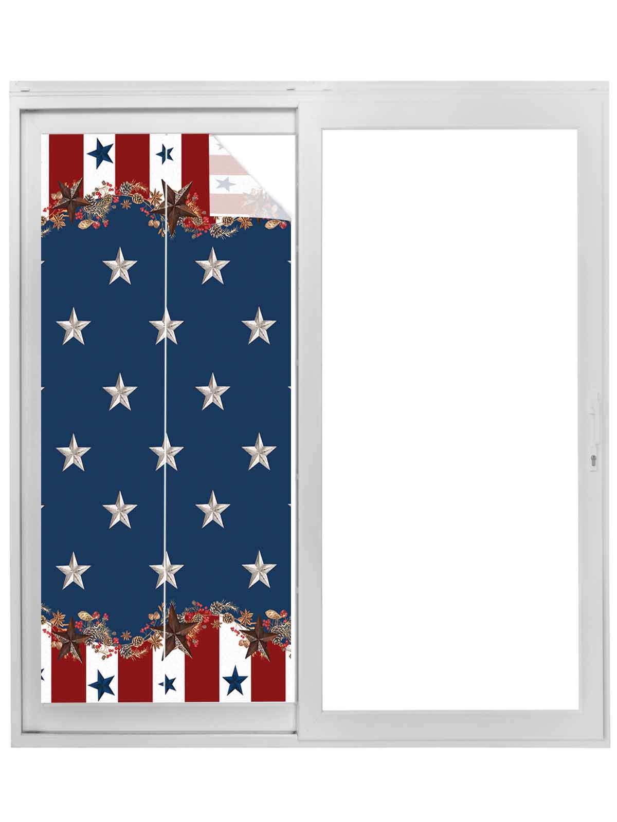 Country Star Farm Window Privacy Film Stained Glass Window Film ...