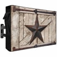 Country Star Outdoor TV Cover 52 to 55 inch Retro Rust Grey Blue Star ...