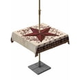 Country Star Square Outdoor Tablecloth with Umbrella Hole Red Stars ...