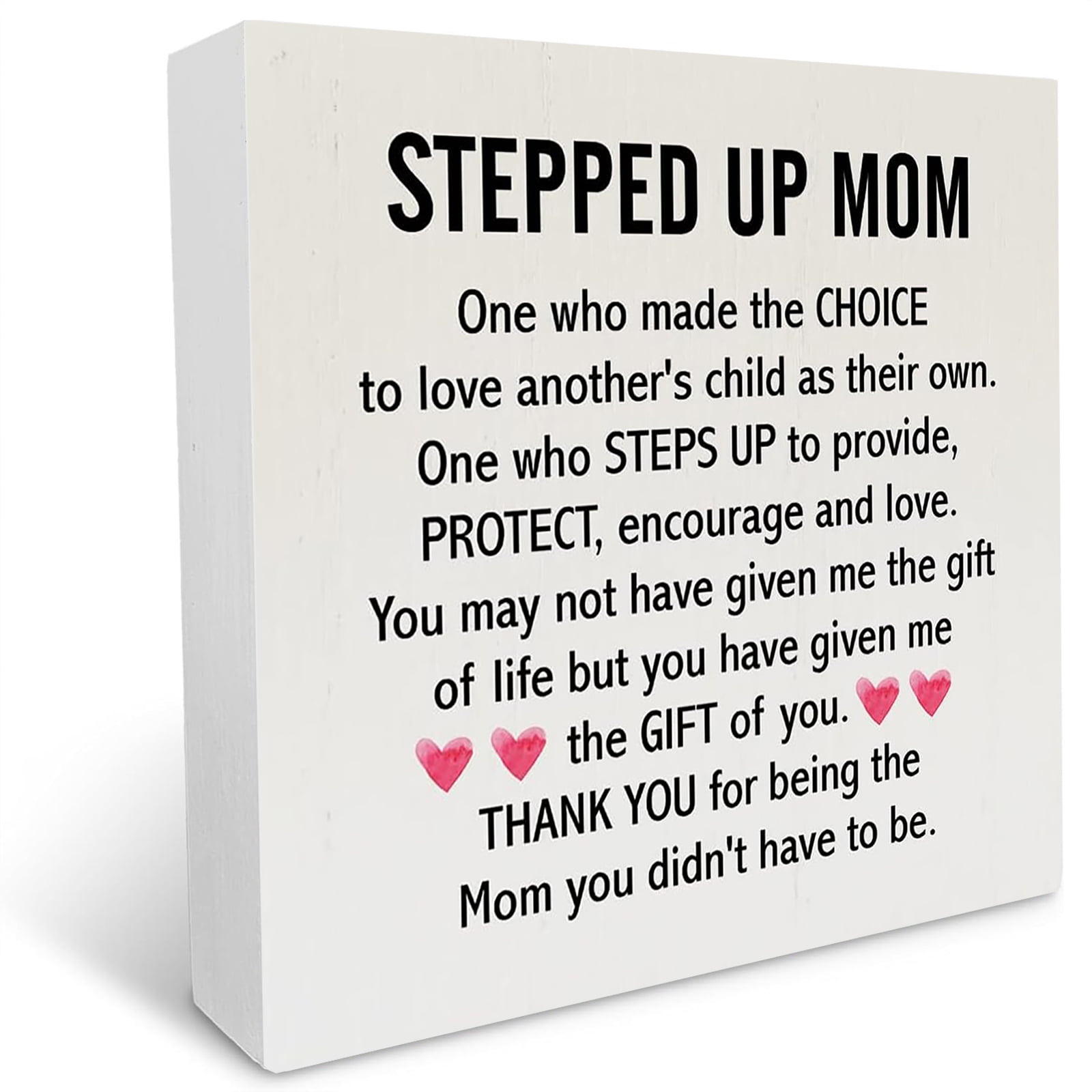 Country Stepped up Mom Wood Box Sign Stepmom Wooden Box Sign Decorative ...