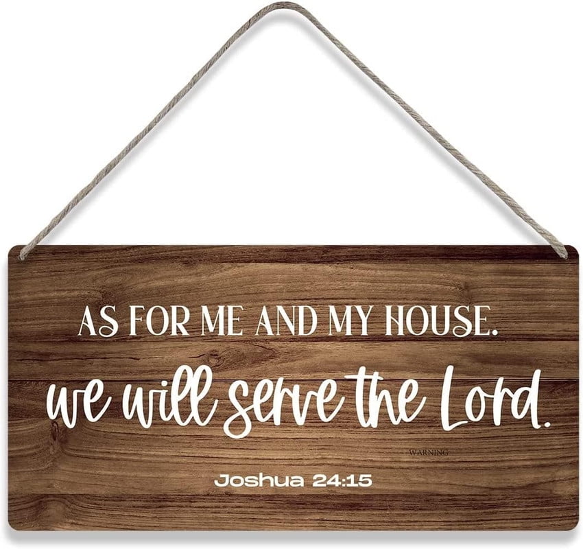 Country Style Bible Verse Wall Decor As for Me and My House We Will ...