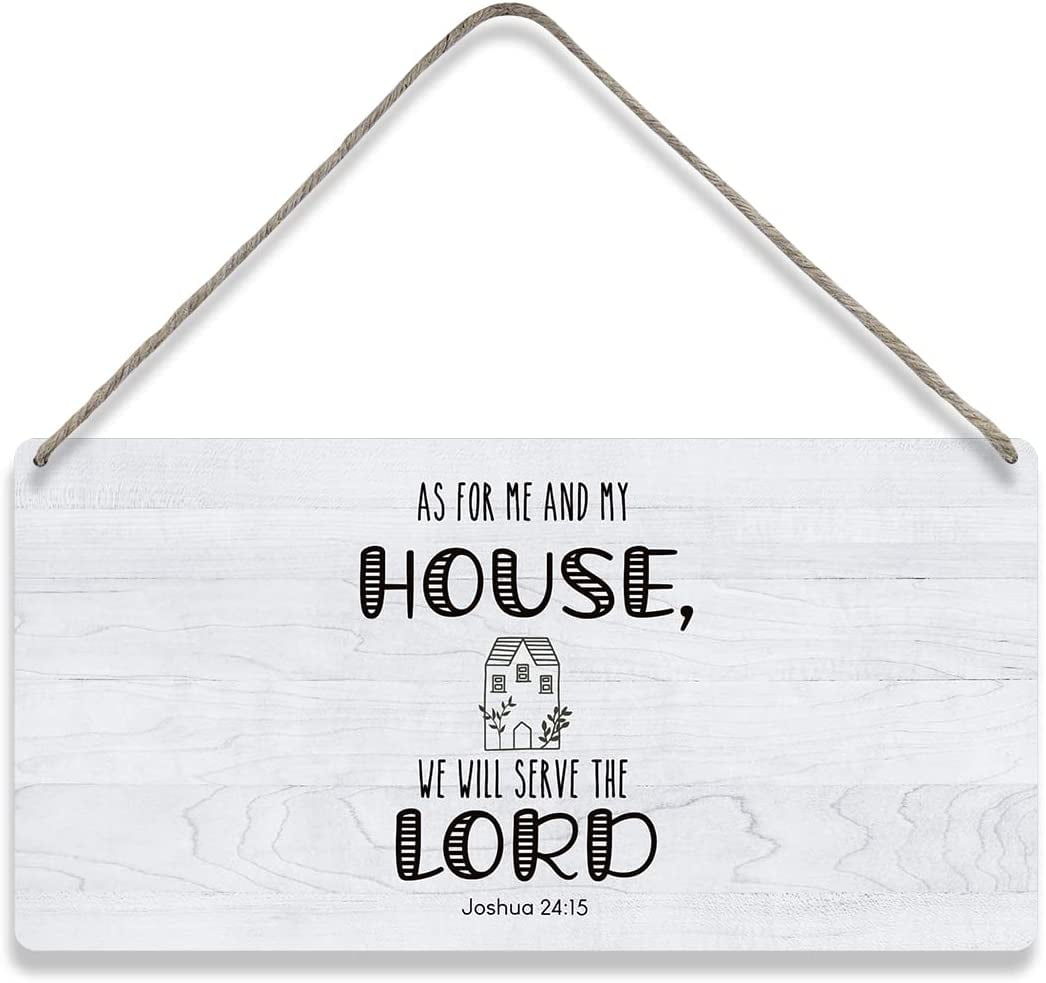 Country Style Bible Verse Wall Decor As for Me and My House We will ...