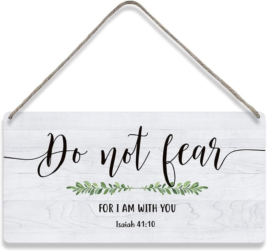 Country Style Bible Verse Wall Decor Do Not Fear Scripture Wooden Signs ...