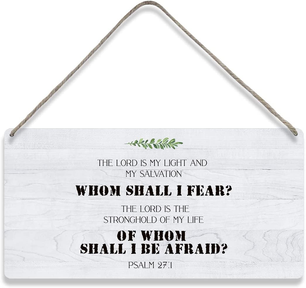 Country Style Bible Verse Wall Decor the Lord is My Light and My ...
