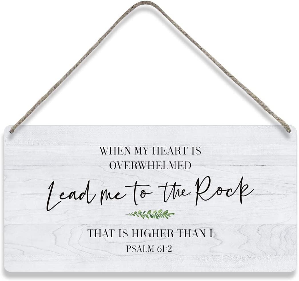 Country Style Bible Verse Wall Decor Psalm 612 Scripture Wooden Signs ...