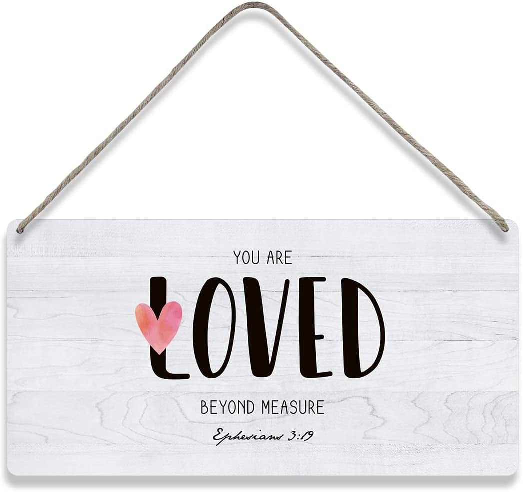 Country Style Bible Verse Wall Decor You are Loved Beyond Measure ...