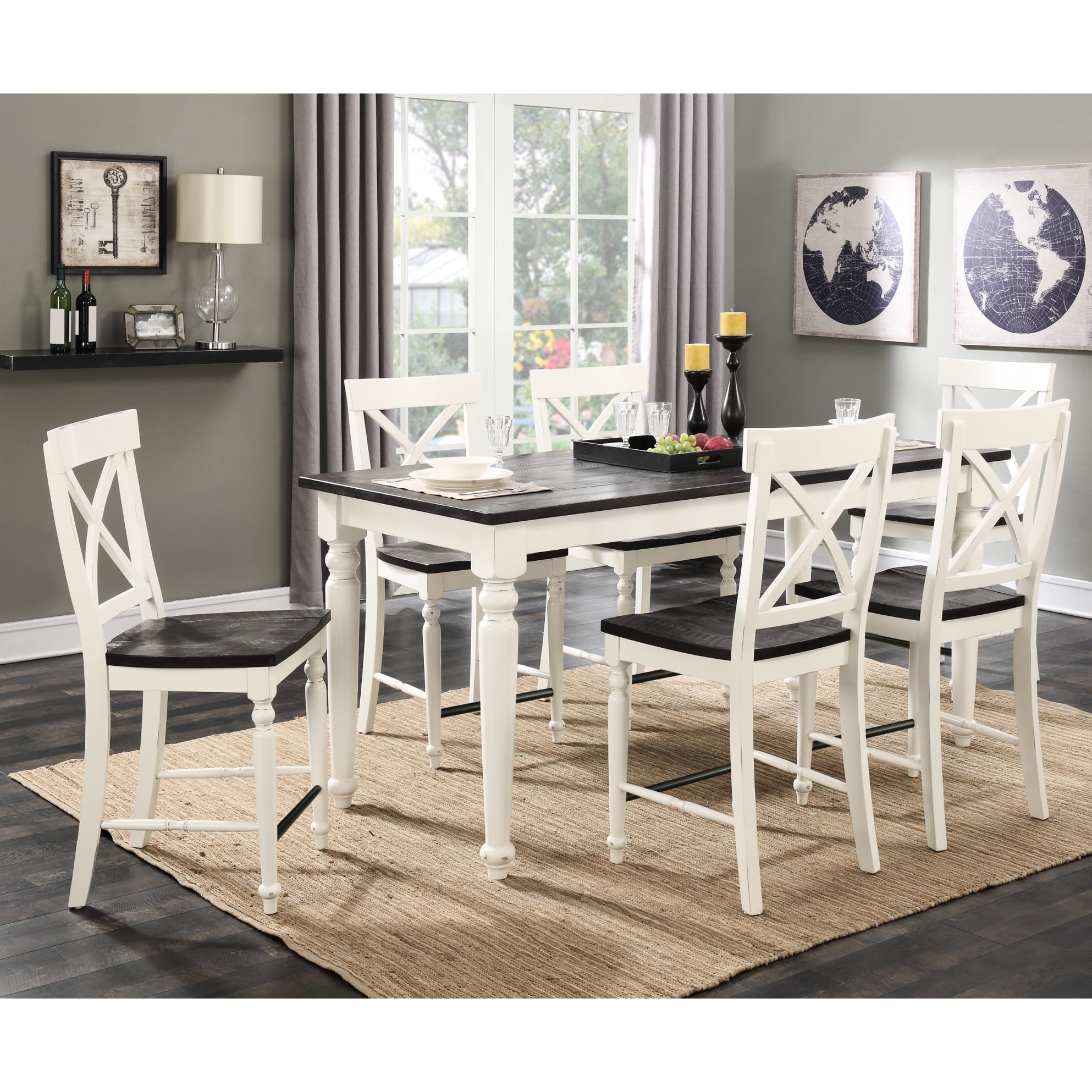 Country Style Gathering Dining Table With Leaf - Solid Wood, Invokes ...
