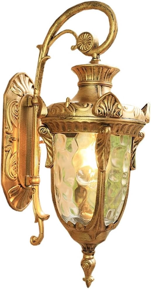 Country Style Outdoor Wall Lantern Waterproof Aluminum Villa Wall ...