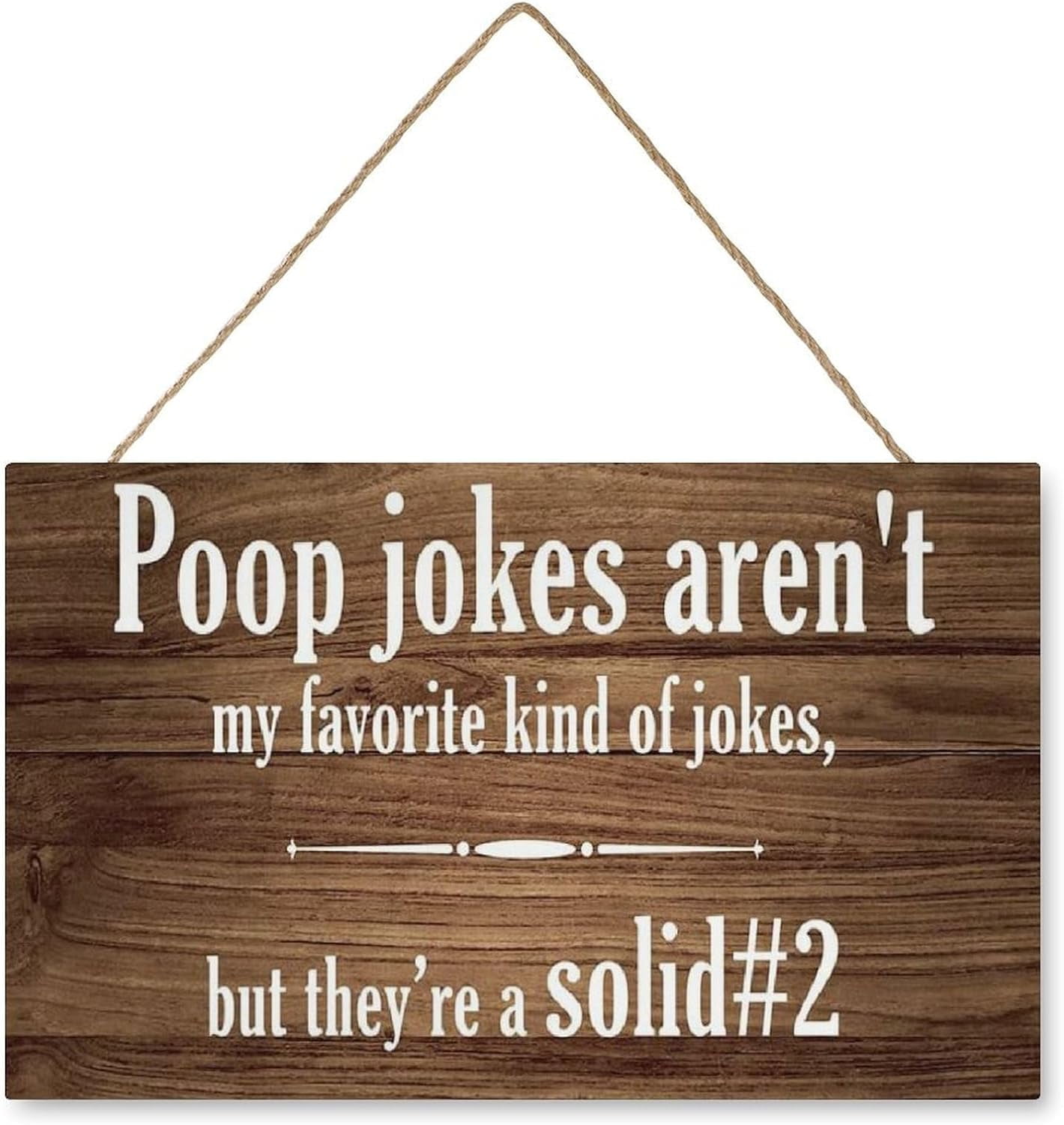 Country Style Toilet Bathroom Wall Decor Poop Joke Wooden Signs Funny ...