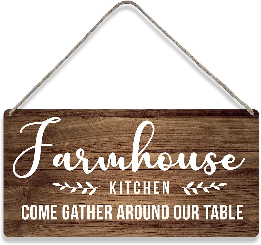 Country Style Wall Decor Farmhouse Kitchen Wooden Signs Rustic Hanging ...