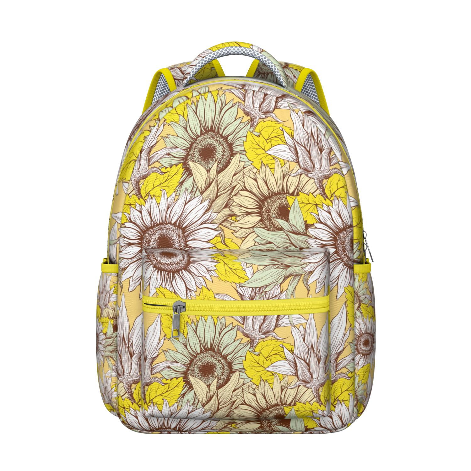 Country Sunflower Farm Theme Students Backpack Lightweight ...