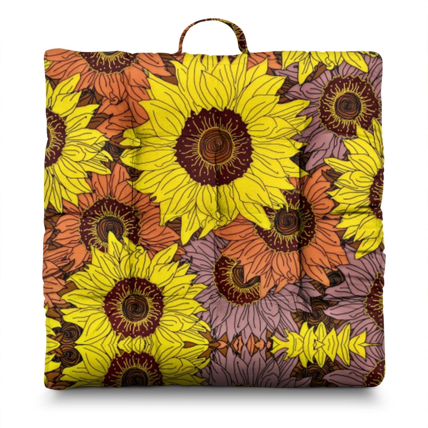 Country Sunflower Farm Theme Tatami Mat - Soft & Supportive Floor ...