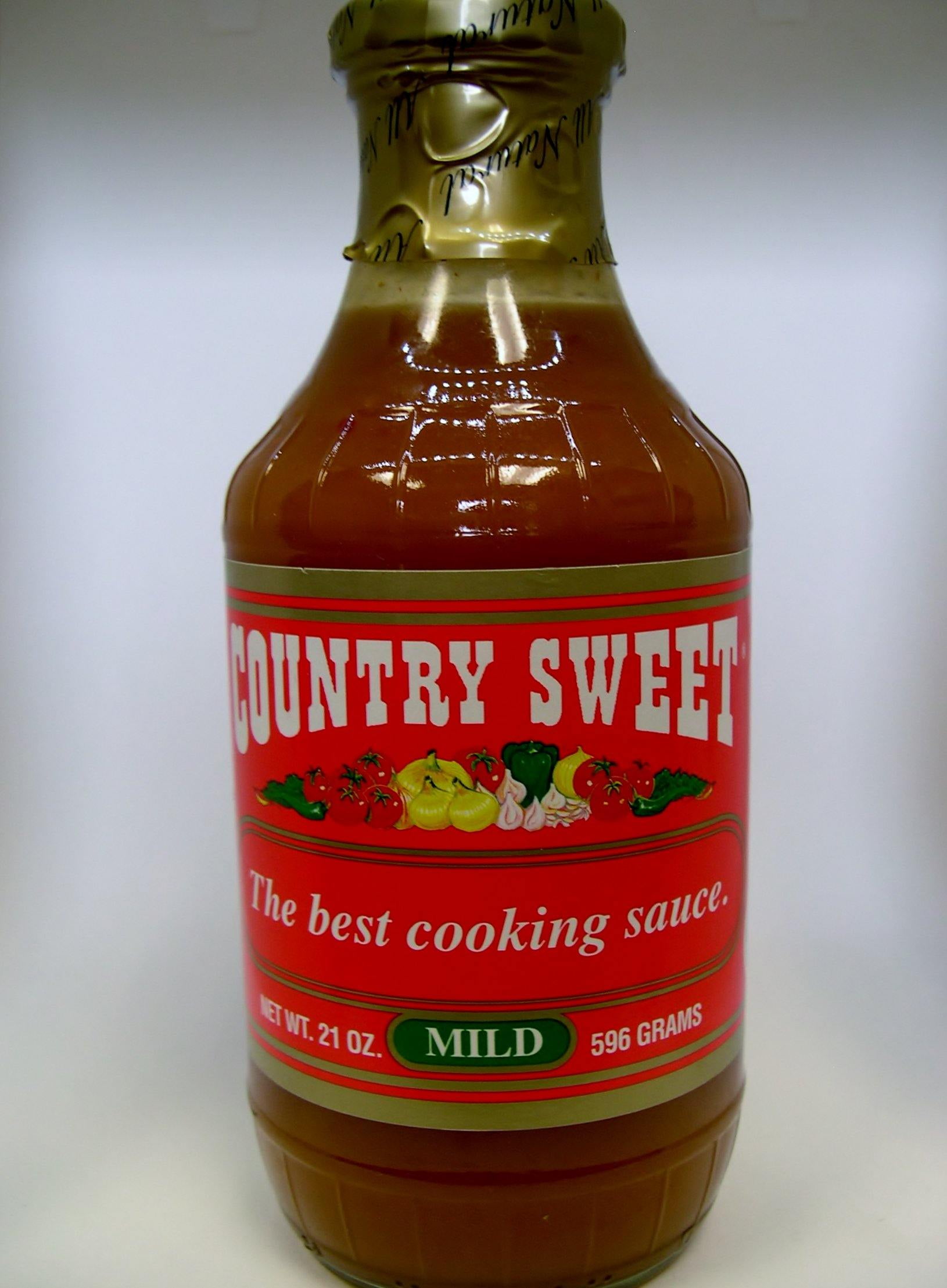 Country Sweet Sauce, Mild, 21 oz, Low Sodium Cooking and BBQ Sauce ...
