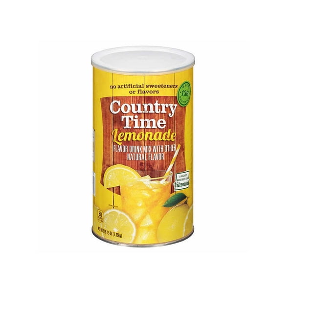 Country Time Real Lemon Flavor Drink Mix, Dry Canister, 82.5 oz ...