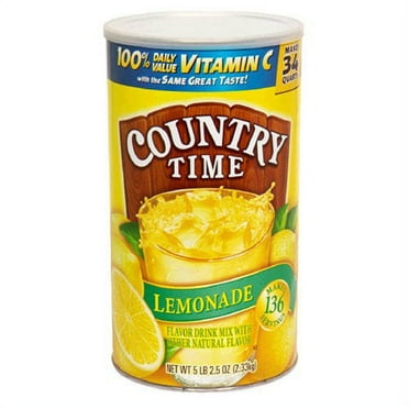 Country Time Lemonade Drink Mix, All Natural Flavors, 82.5 oz, Makes 34 ...