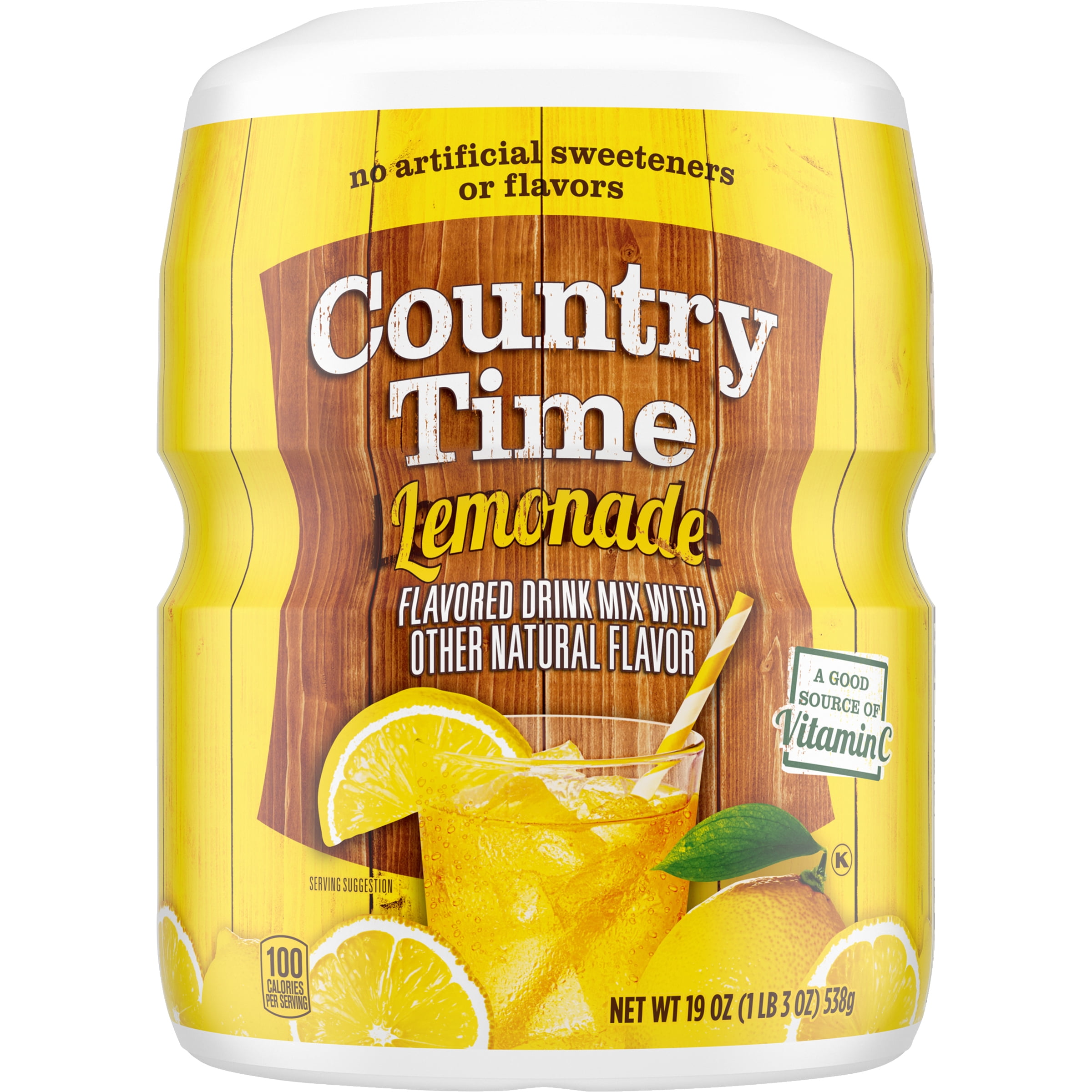 Country Time Lemonade Naturally Flavored Powdered Drink Mix, 23.9 oz ...