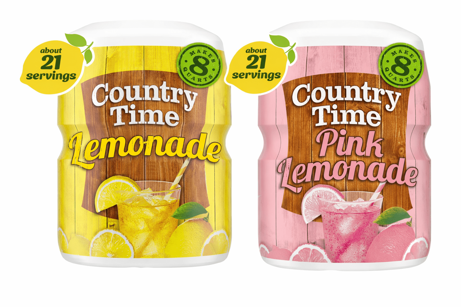 Country Time Pink Lemonad & Lemonade Naturally Flavored with other ...