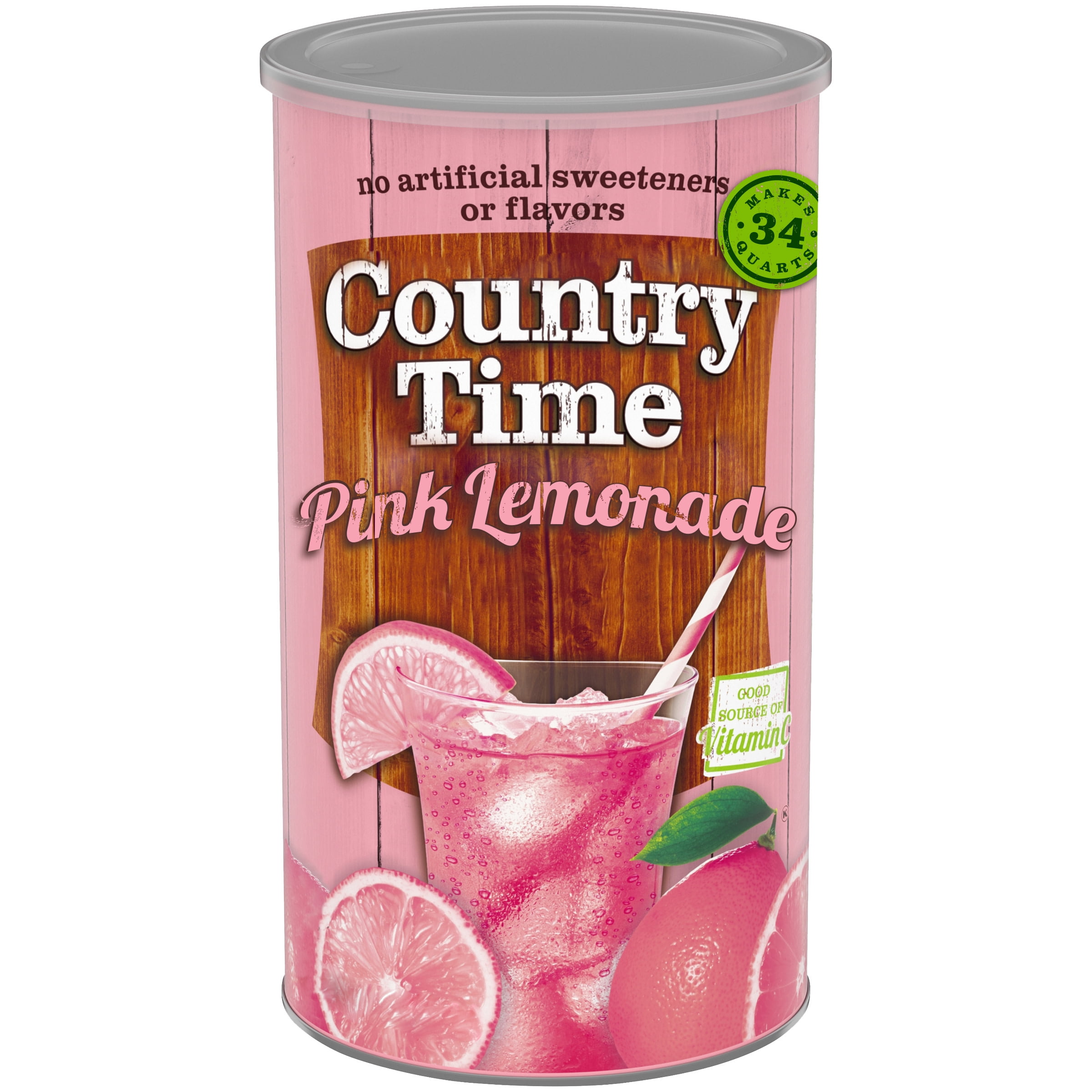 Country Time Pink Lemonade Naturally Flavored Powdered Drink Mix, 5.16 ...