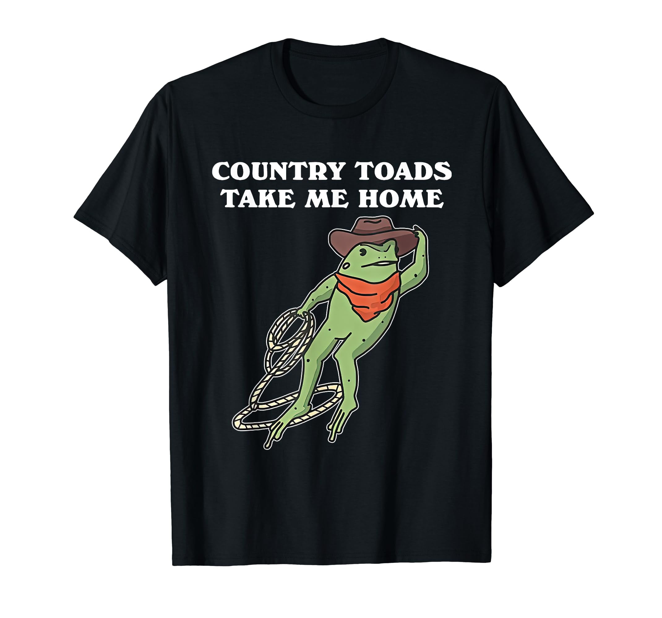 Country Toads Take Me Home Cowboy Frog Funny Western T-Shirt - Walmart.com