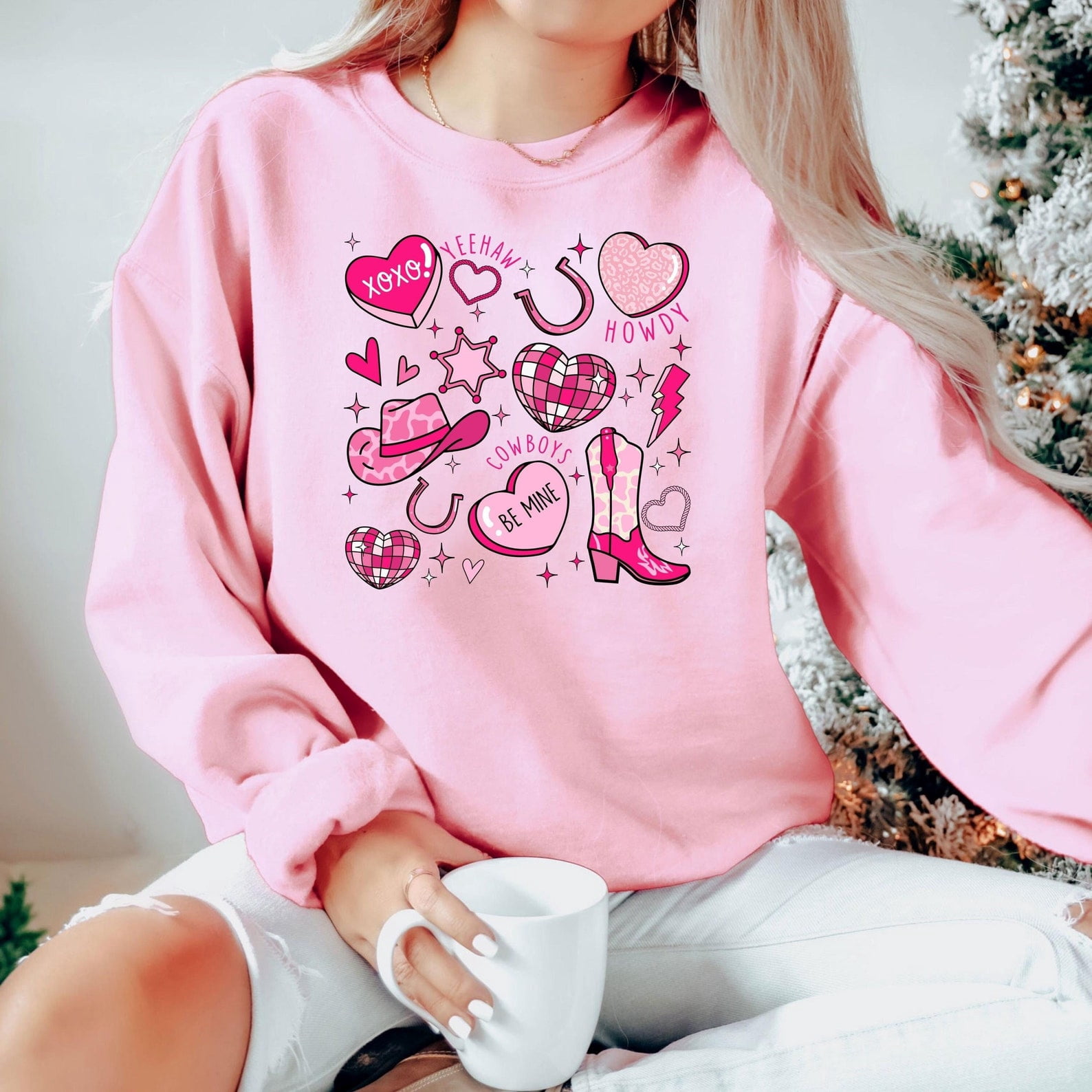 Country Valentine Sweatshirt, Howdy Valentine Sweatshirt, Western ...