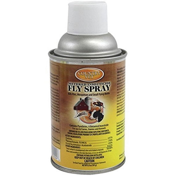 Zep Country Vet Metered Insecticide Fly Spray Refill, Indoor Use Only ...
